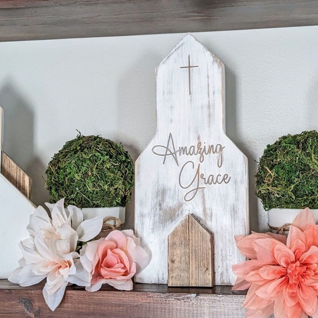 Rustic Wooden Church, Little White Chapel, Mantel Decor Spring, Amazing ...