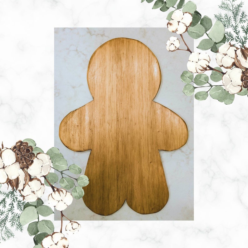 Gingerbread Man Charcuterie Board, Winter Holiday Serving Tray, Cheese ...