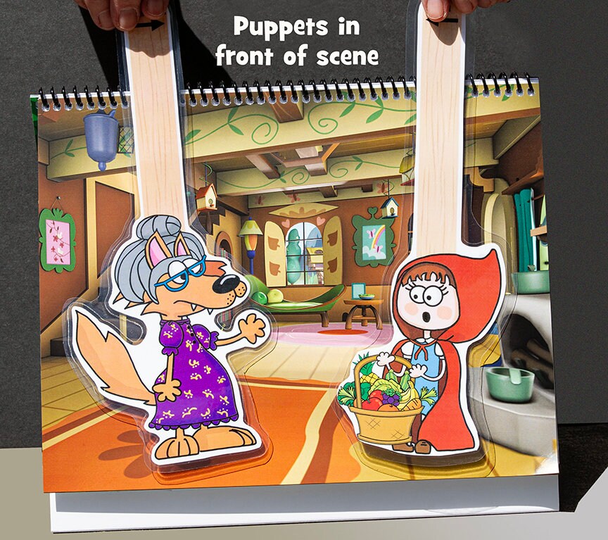 Printable Instant Puppet Show Book Little Red and Big Bad - Etsy