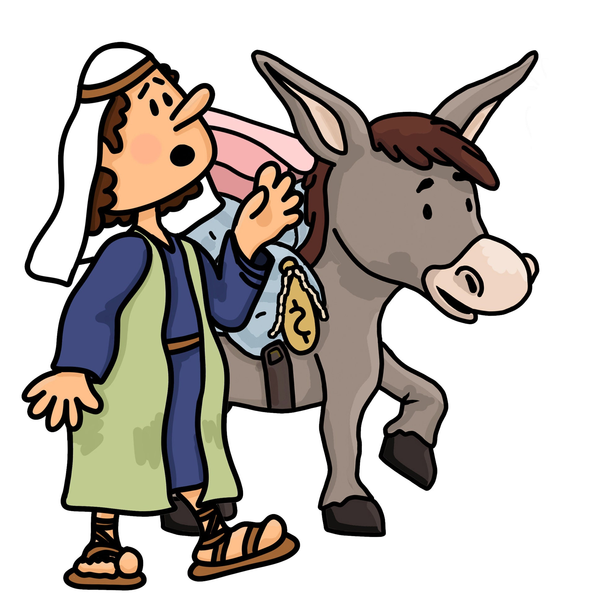 Printable Good Samaritan Instant Puppet Show Bible Story Parable Stick ...