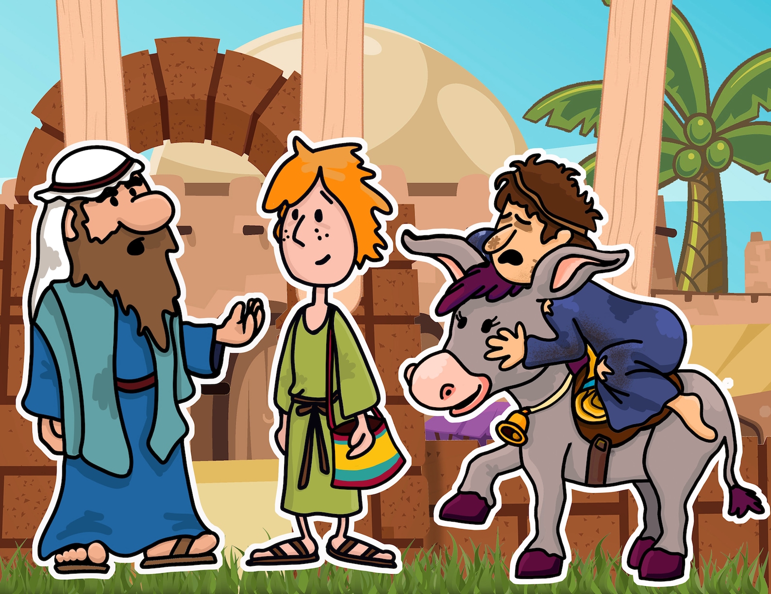 Printable Good Samaritan Instant Puppet Show Bible Story Parable Stick ...