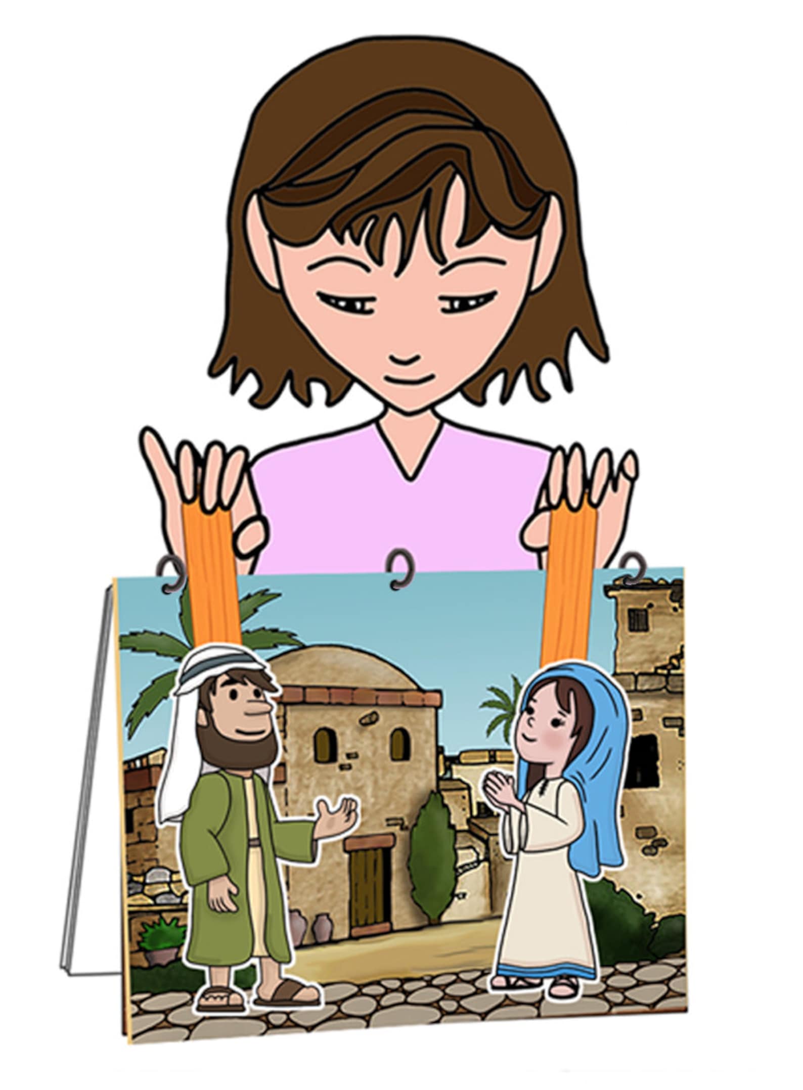 Nativity Instant Puppet Show, Bible Story, Christmas Story, Birth of ...