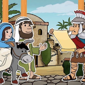 Nativity Instant Puppet Show, Bible Story, Christmas Story, Birth of ...