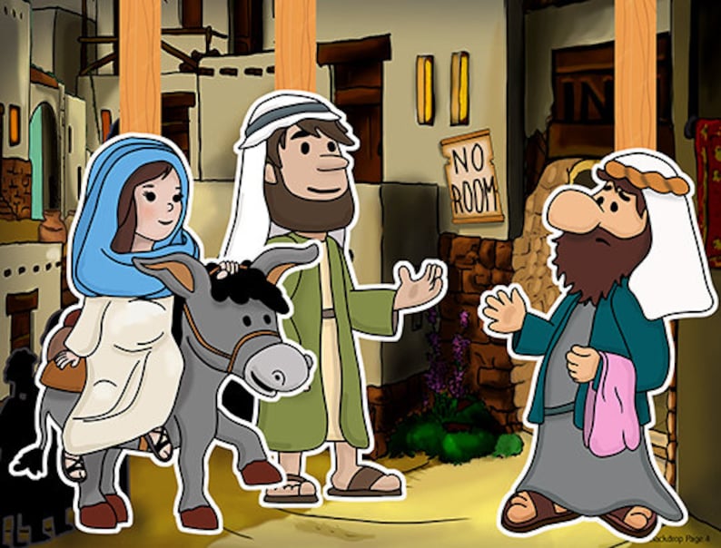 Nativity Instant Puppet Show, Bible Story, Christmas Story, Birth of ...