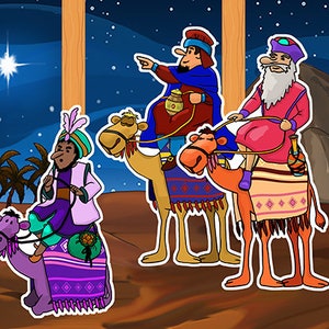 Nativity Instant Puppet Show, Bible Story, Christmas Story, Birth of ...