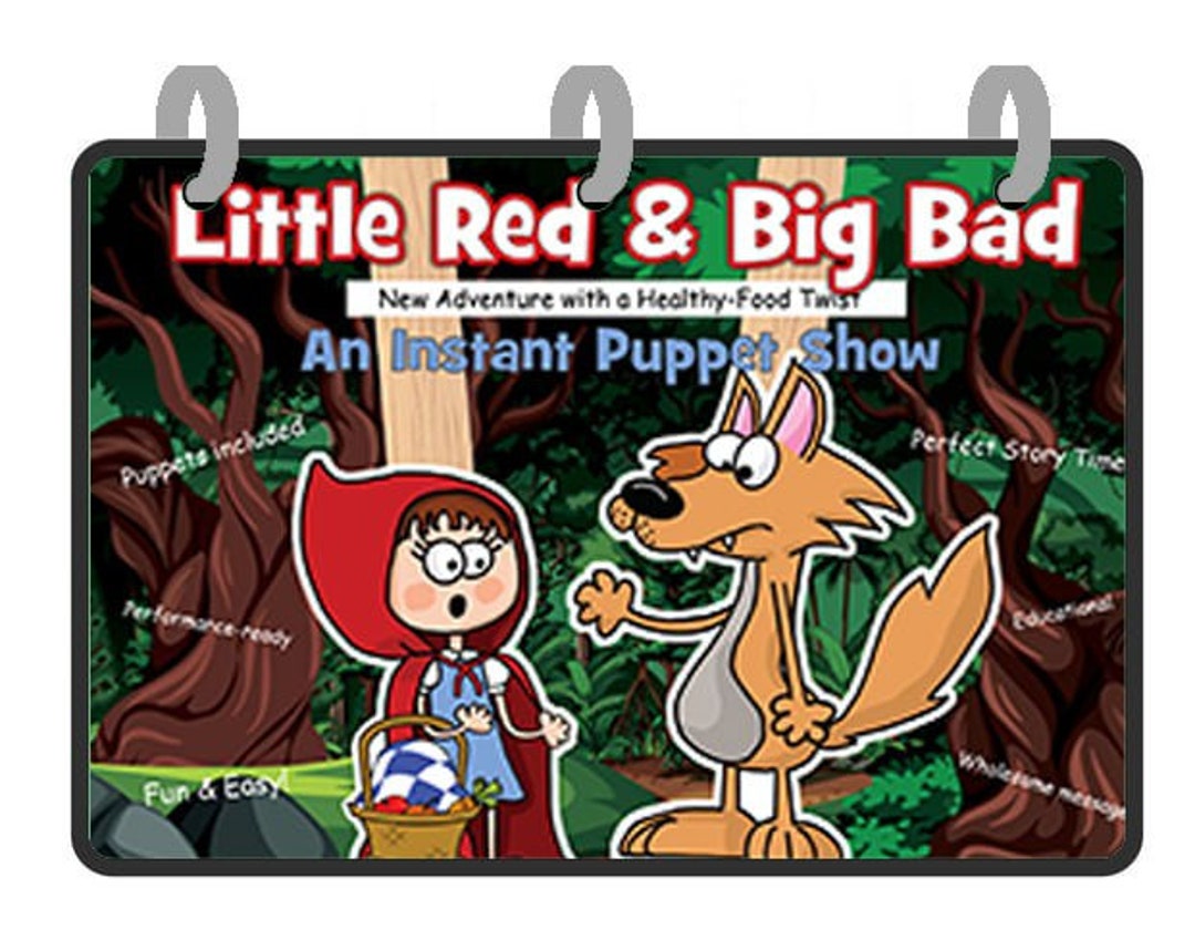 Printable Instant Puppet Show Book Little Red and Big Bad - Etsy