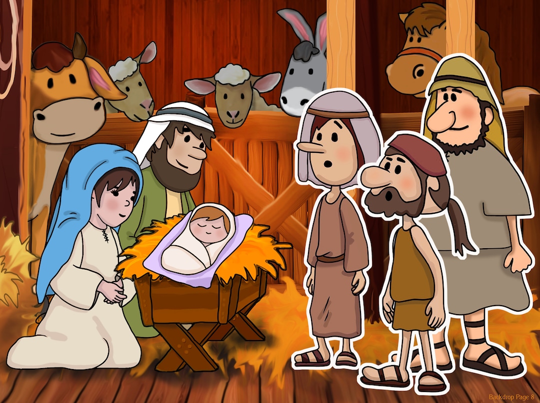Nativity Instant Puppet Show, Bible Story, Christmas Story, Birth of ...