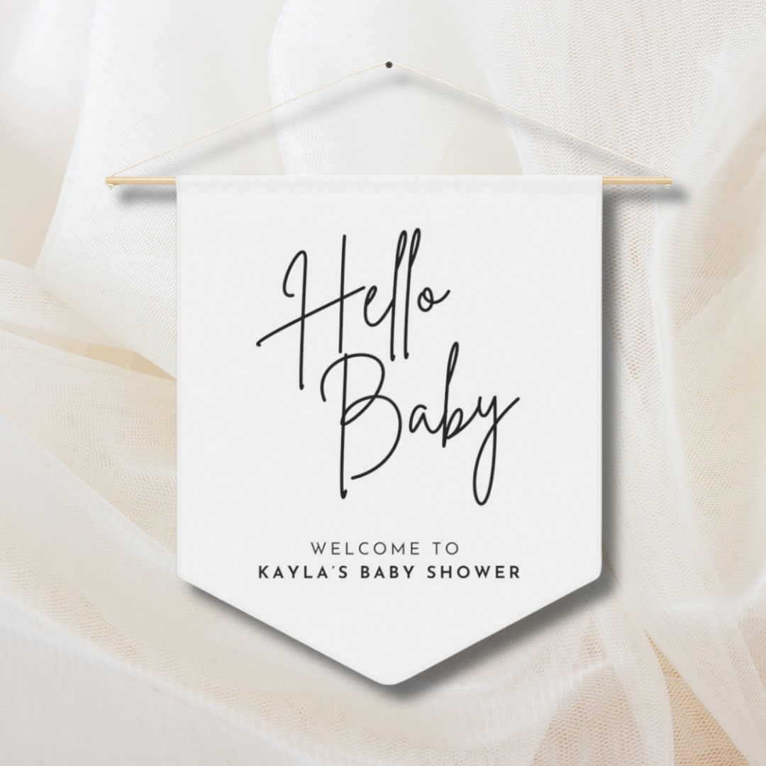 Front Door Banner, Custom Baby Shower Banner, Baby Shower Sign, Front ...
