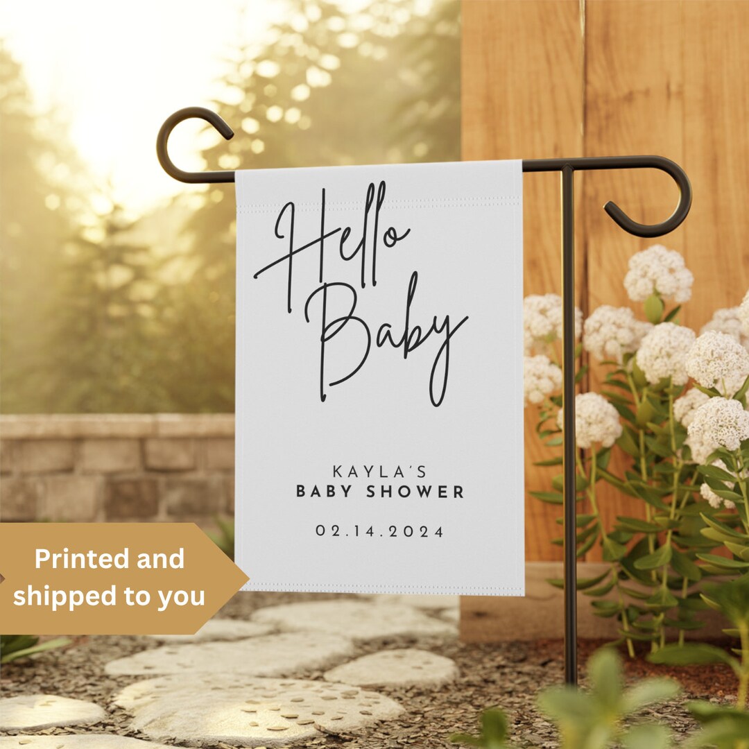 Personalized Baby Shower Banner, Baby Shower Sign, Custom Baby Shower ...