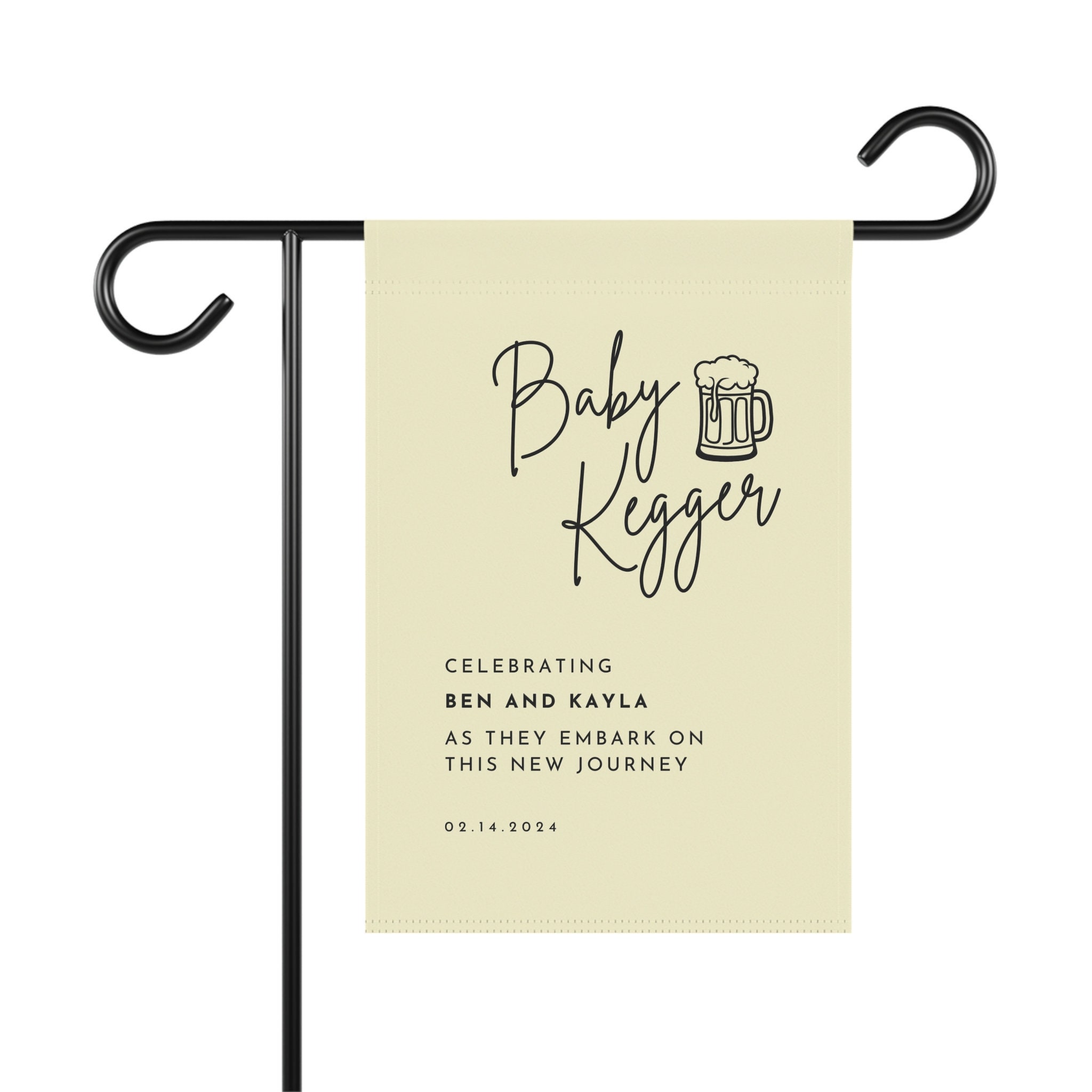 Baby Kegger, Couple's Baby Shower Banner, Couple's Shower Sign ...