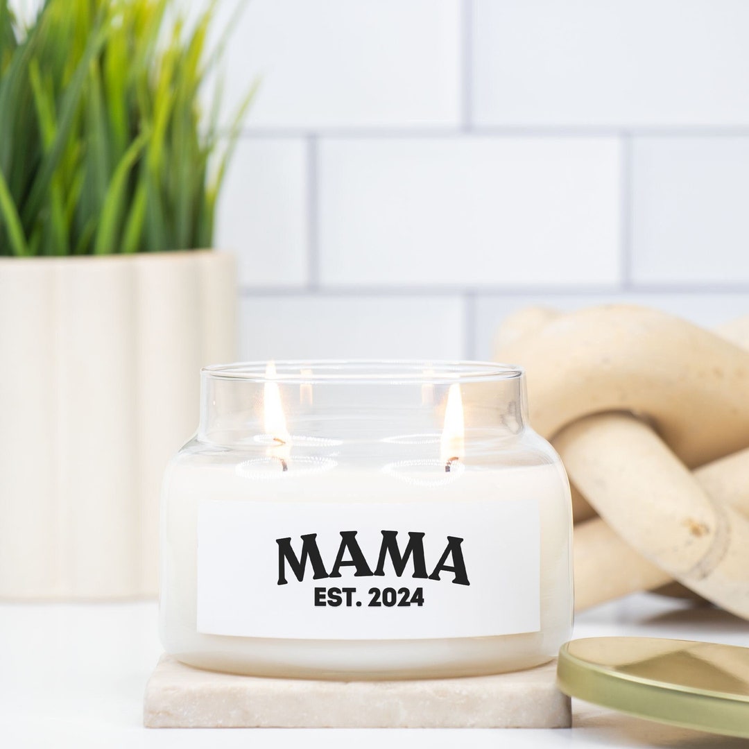 Double Wick Mama 2024 Candle Baby Shower Gift for Expecting Mom With ...