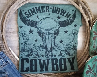 Simmer Down Cowboy Shirt - Etsy