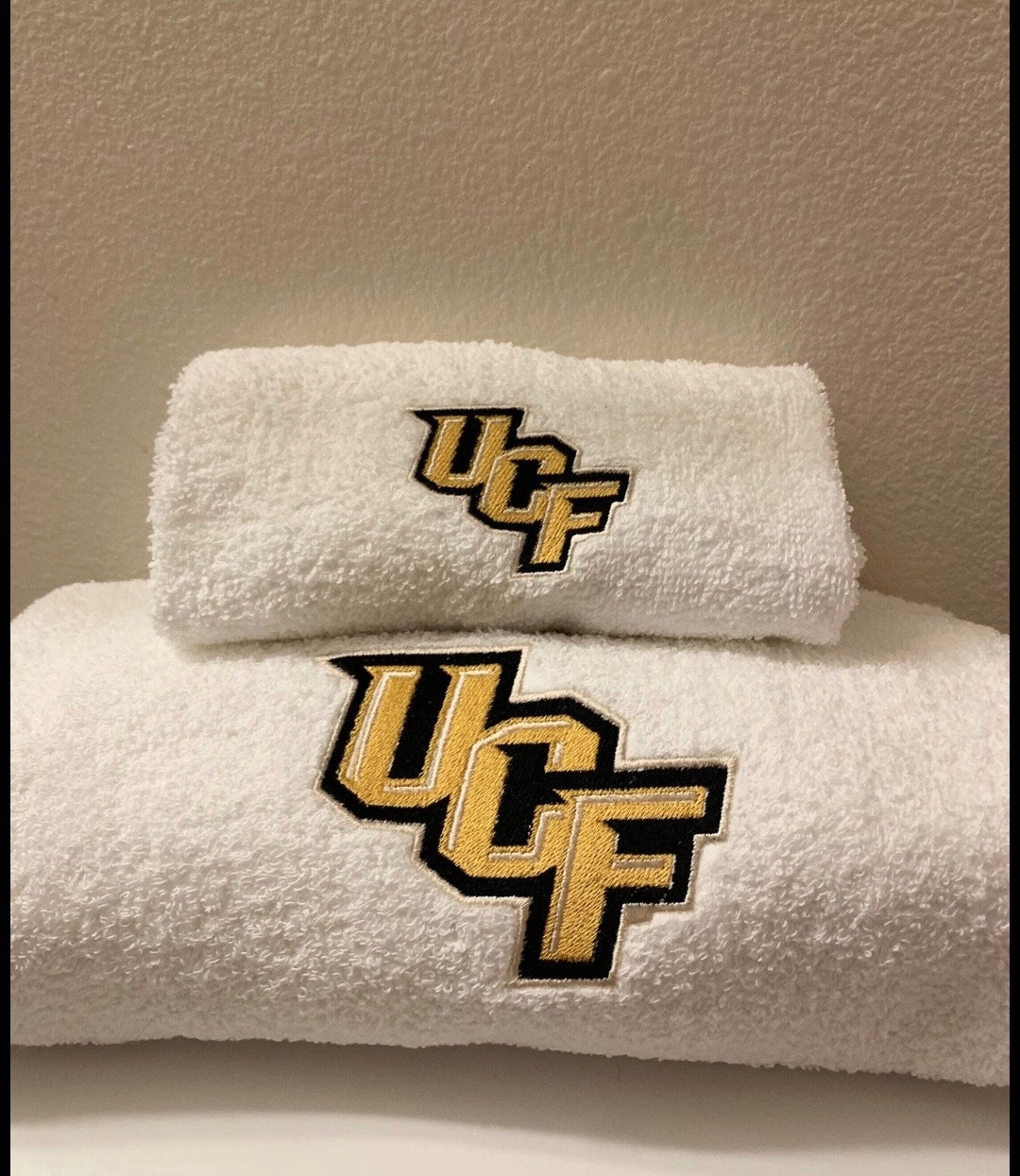 UCF Embroidered Bath Towel and Hand Towel - Etsy