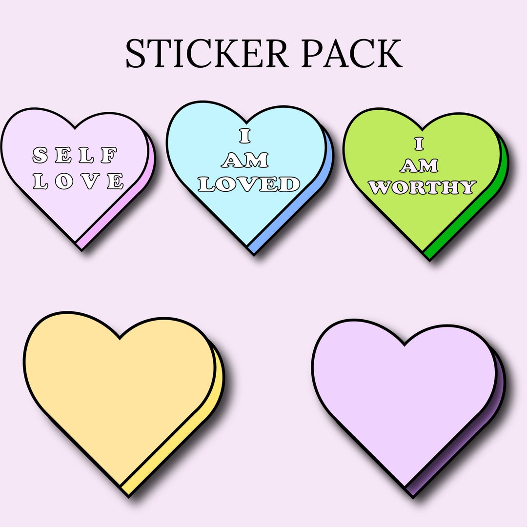 SELF LOVE L Sticker Pack - Etsy