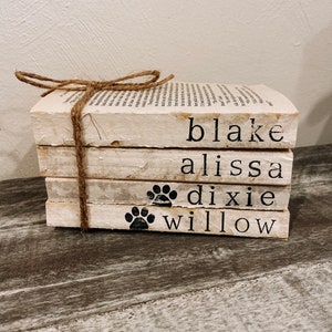 Personalized Book Decor // Custom Home Decor // Vintage // - Etsy