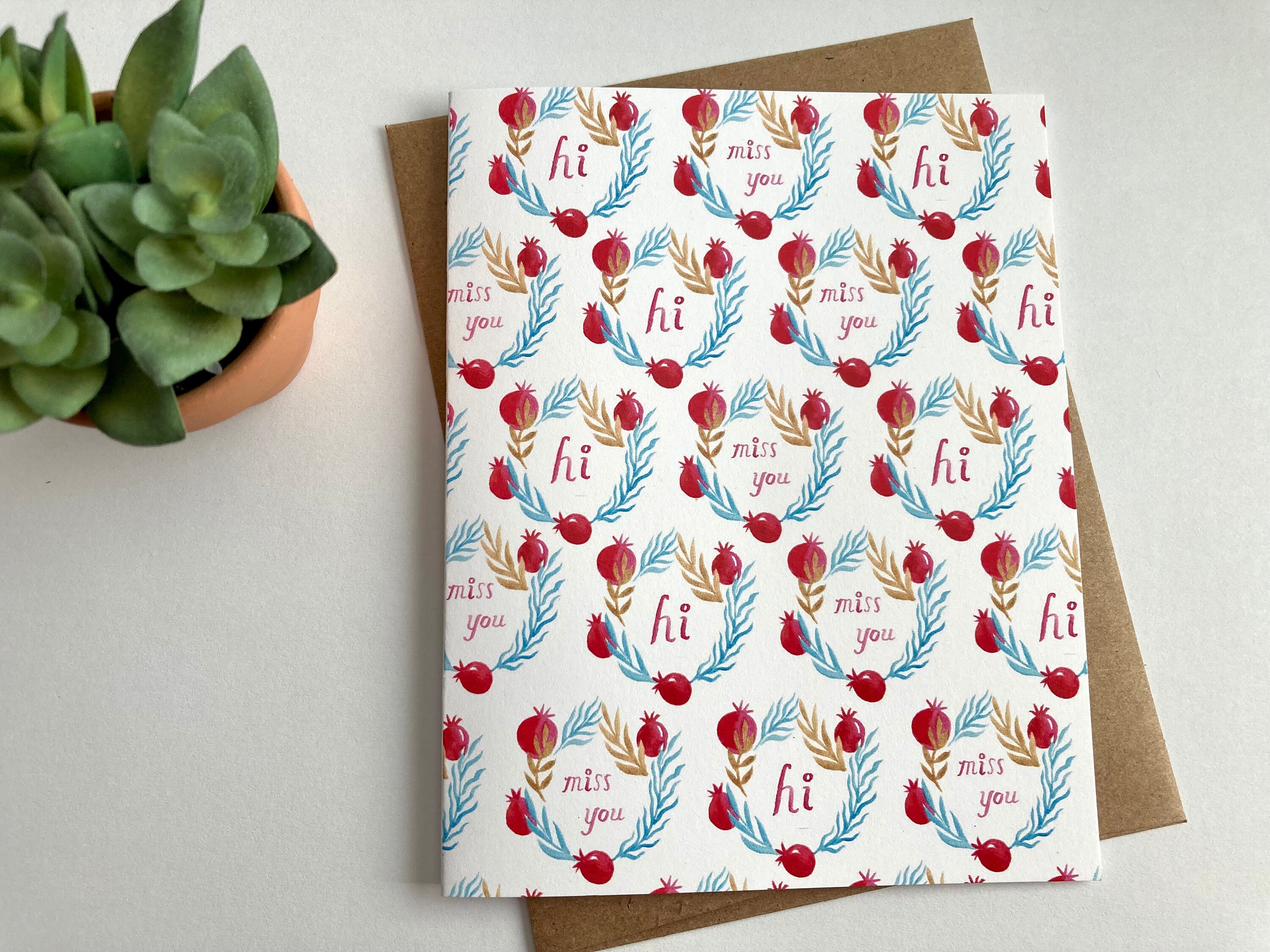 Hi Greeting Card, Miss You Greeting Card, Friend Greeting Card ...