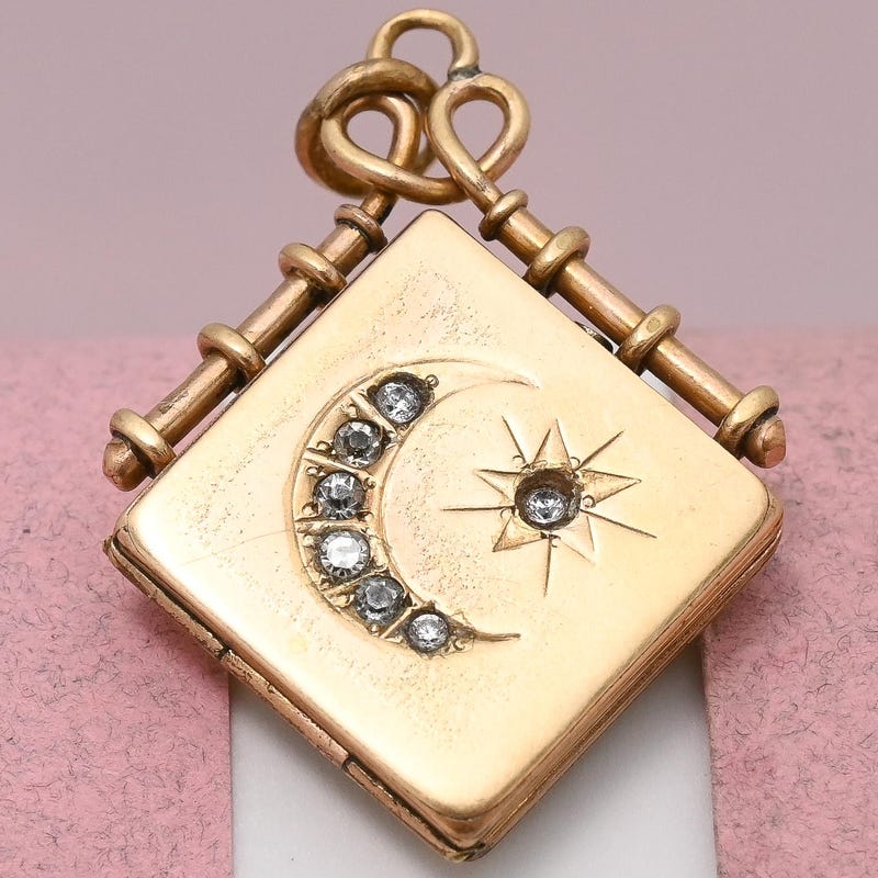Moon Locket - Etsy