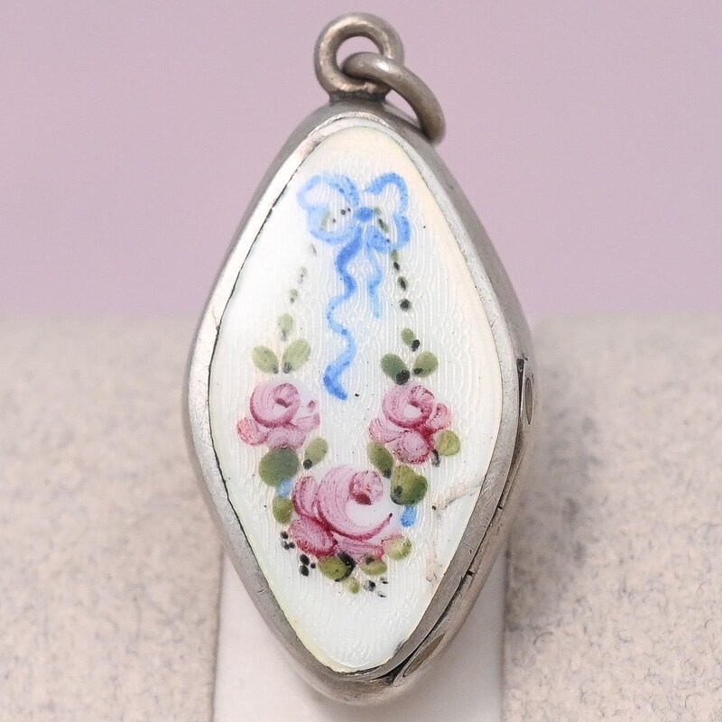Enamel Locket - Etsy