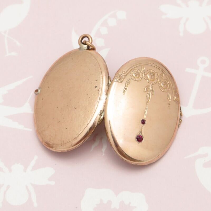 Antique Art Nouveau Jugendstil Rose Flower Paste Gold Filled - Etsy
