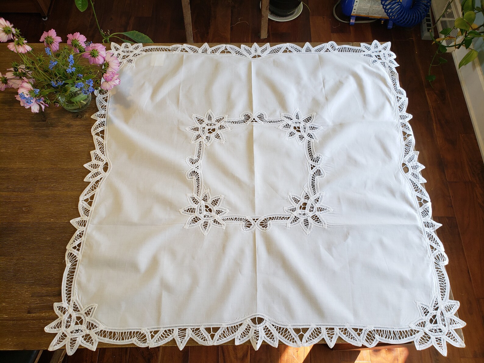 Small Battenburg Lace Table Cloth 36 X 36 Small - Etsy