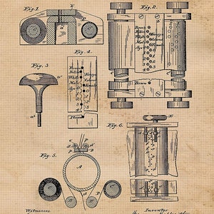 Vintage First Computer Patent Prints, 1 Unframed Photos, Wall Art Decor ...