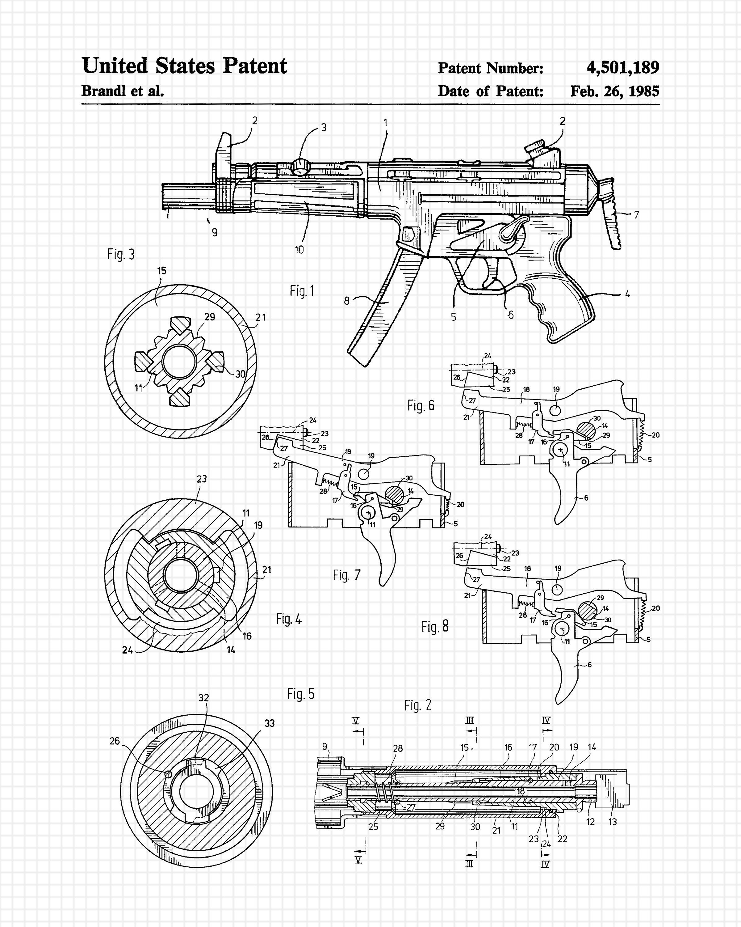 Mp5 Gun Drawing