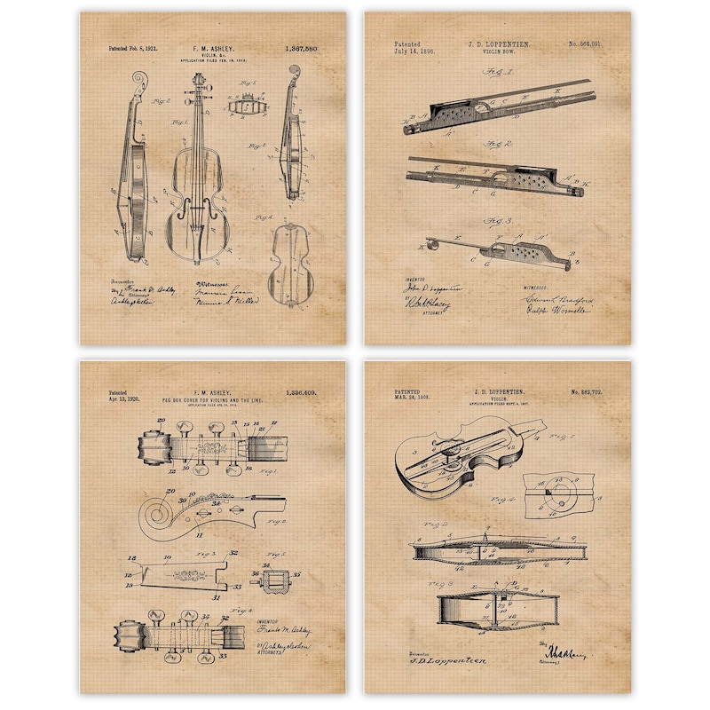 Violin Blueprint - Etsy