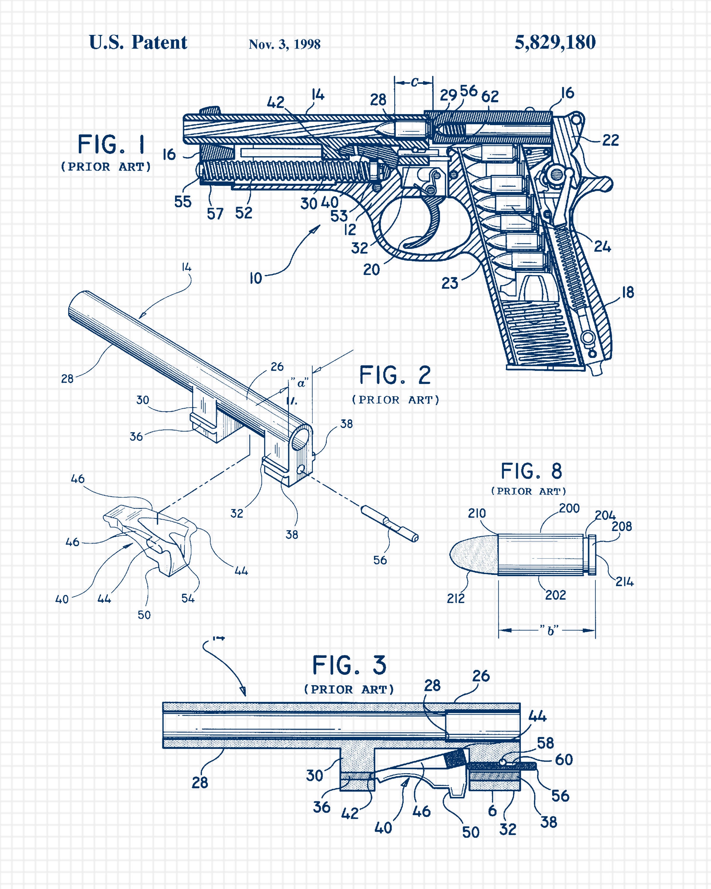 Vintage Beretta M9 92 FS Pistole Patent Poster Drucke 1 | Etsy