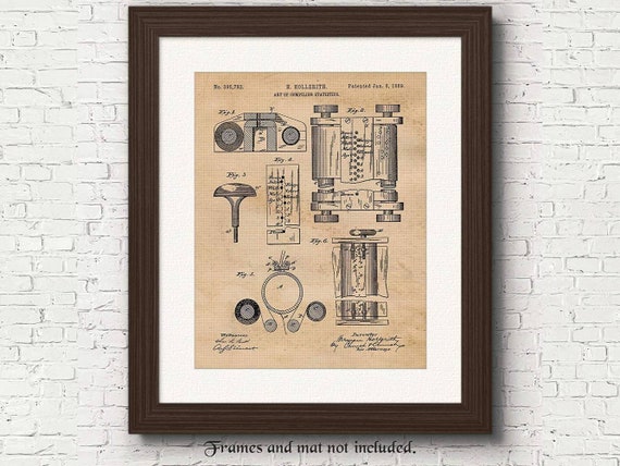 Vintage First Computer Patent Prints 1 Unframed Photos Wall - Etsy