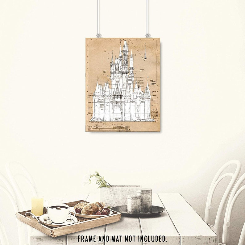 Vintage Cinderella Castle Patent Prints 1 Unframed Photos - Etsy