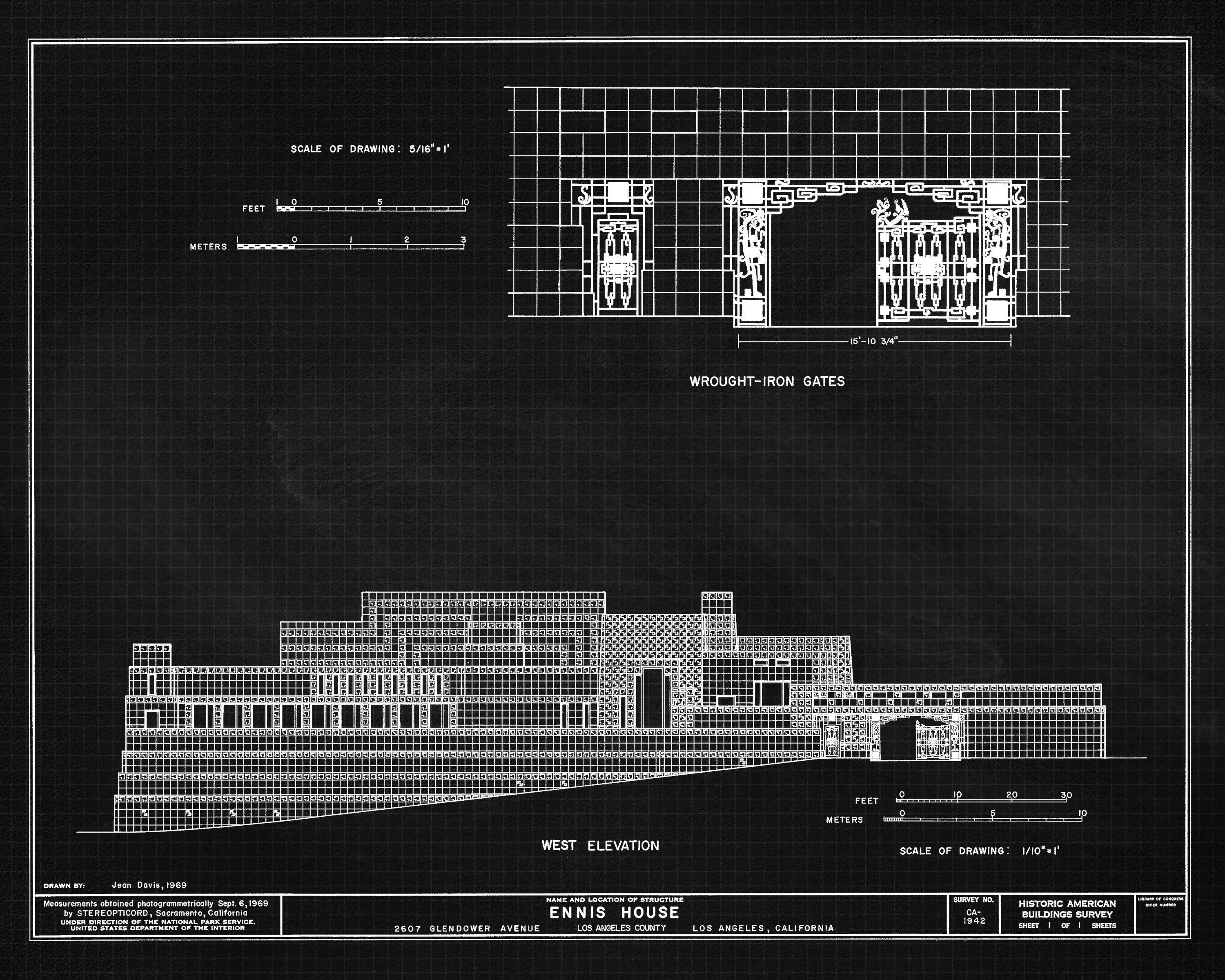 Ennis House Plan
