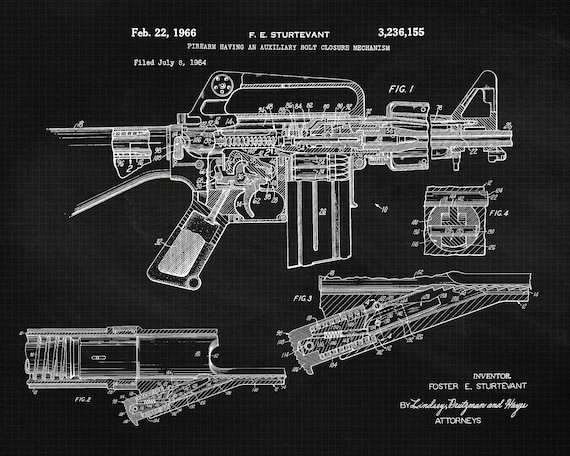 M16 Full Auto Blueprint