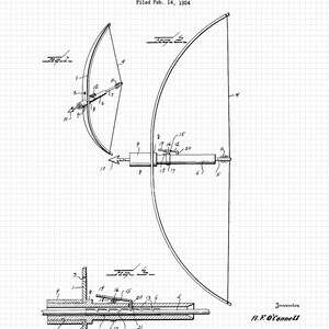 Vintage Bow Arrow Patent Prints 4 Unframed Photos Wall Art - Etsy