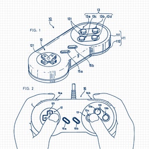 Vintage Video Games Patent Prints, 4 Unframed Photos, Wall Art Decor ...