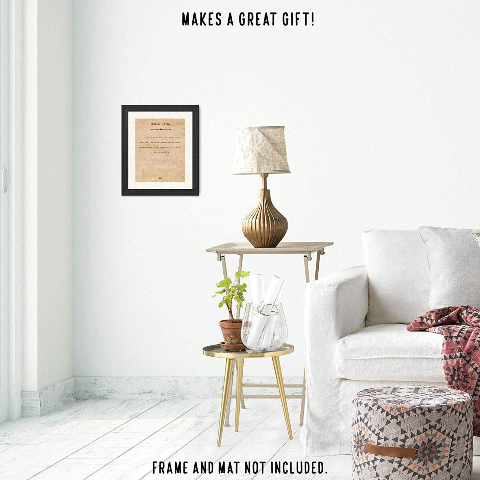 Inspirational Wall Quote Art Dalai Lama There Are Only Two Days, 1 ...