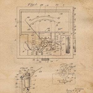 Electric Plug Lightbulb Patent Prints, 6 Unframed Photos, Wall Art ...