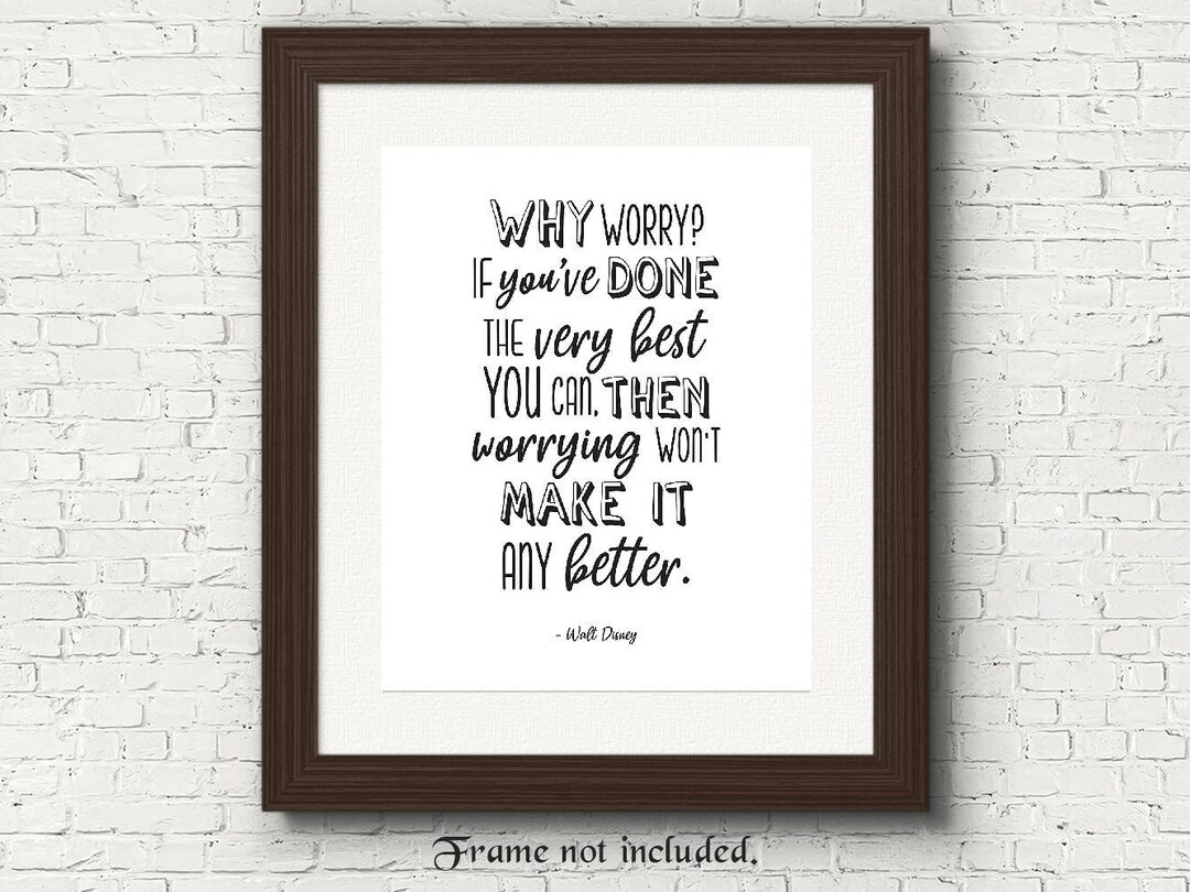 Inspirational Walt Disney Quote Prints, 1 Unframed Photos, Wall Art ...