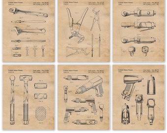 Vintage Woodworking Tools Patent Prints 6 Unframed Photos | Etsy
