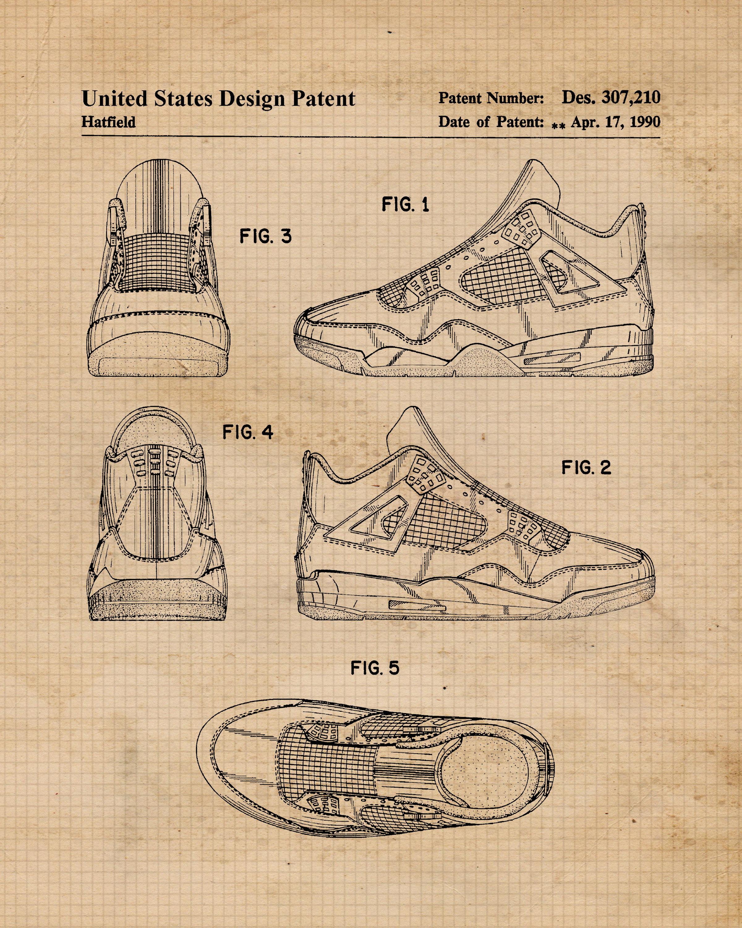 Classic Jordan Shoes Patent Prints, 6 Unframed Photos, Wall Art Decor ...