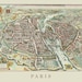 Vintage 1615 Paris France Replica Map Prints, 1 Unframed Photos, Wall ...