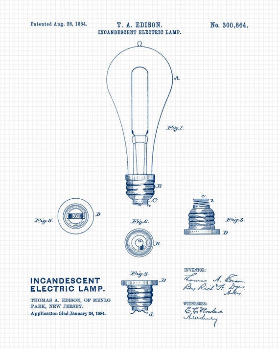 Thomas Edison Electric Light Bulb