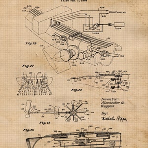 Vintage Discopter Flying Saucer Patent Prints, 4 Unframed Photos, Wall ...