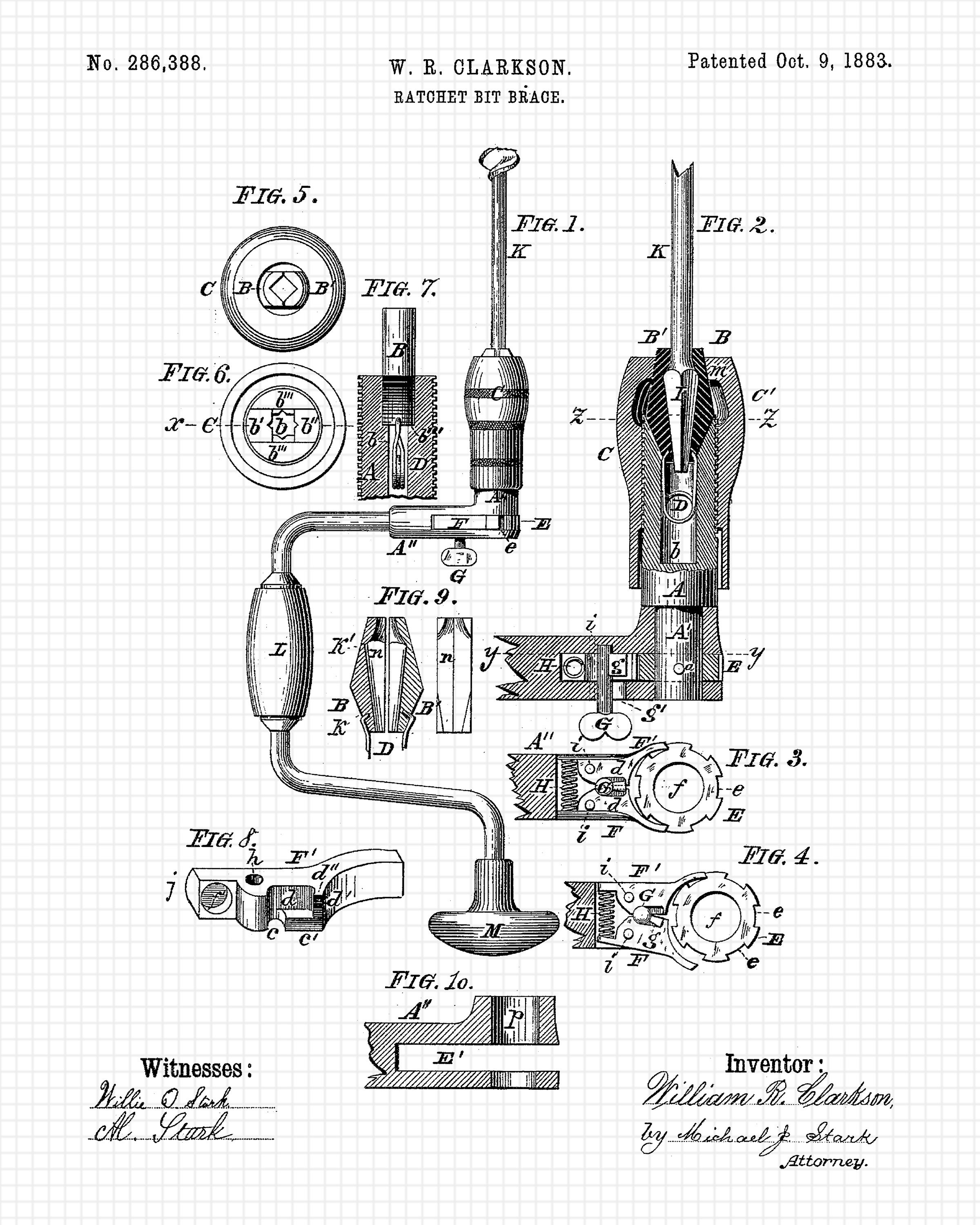 Vintage Woodworking Tools Patent Prints 4 Unframed Photos | Etsy