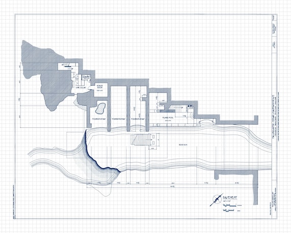 Falling Water Blueprints