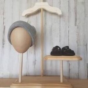 3 Head Displays for Crochet Beanie Hat Stand, Infant Child Headband ...