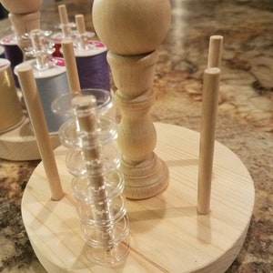 Wooden Sewing Thread Caddy: Bobbin Holder Organizer - Etsy