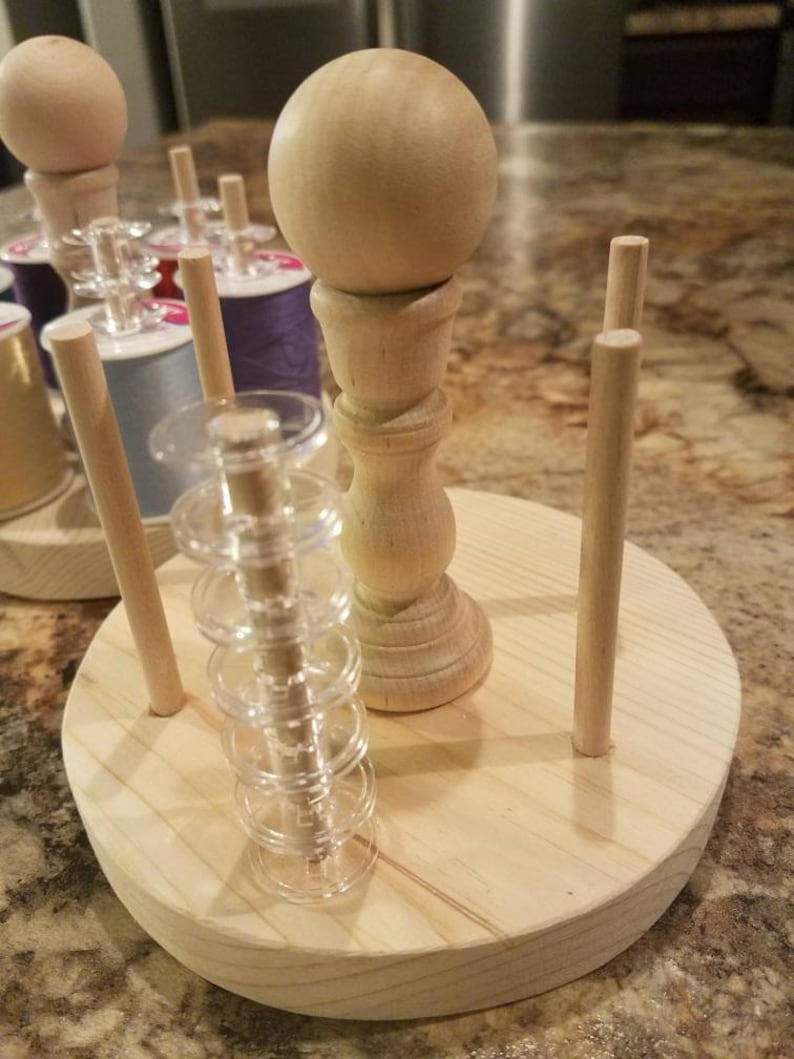 Wooden Sewing Thread Caddy and Bobbin Holder Storage - Etsy