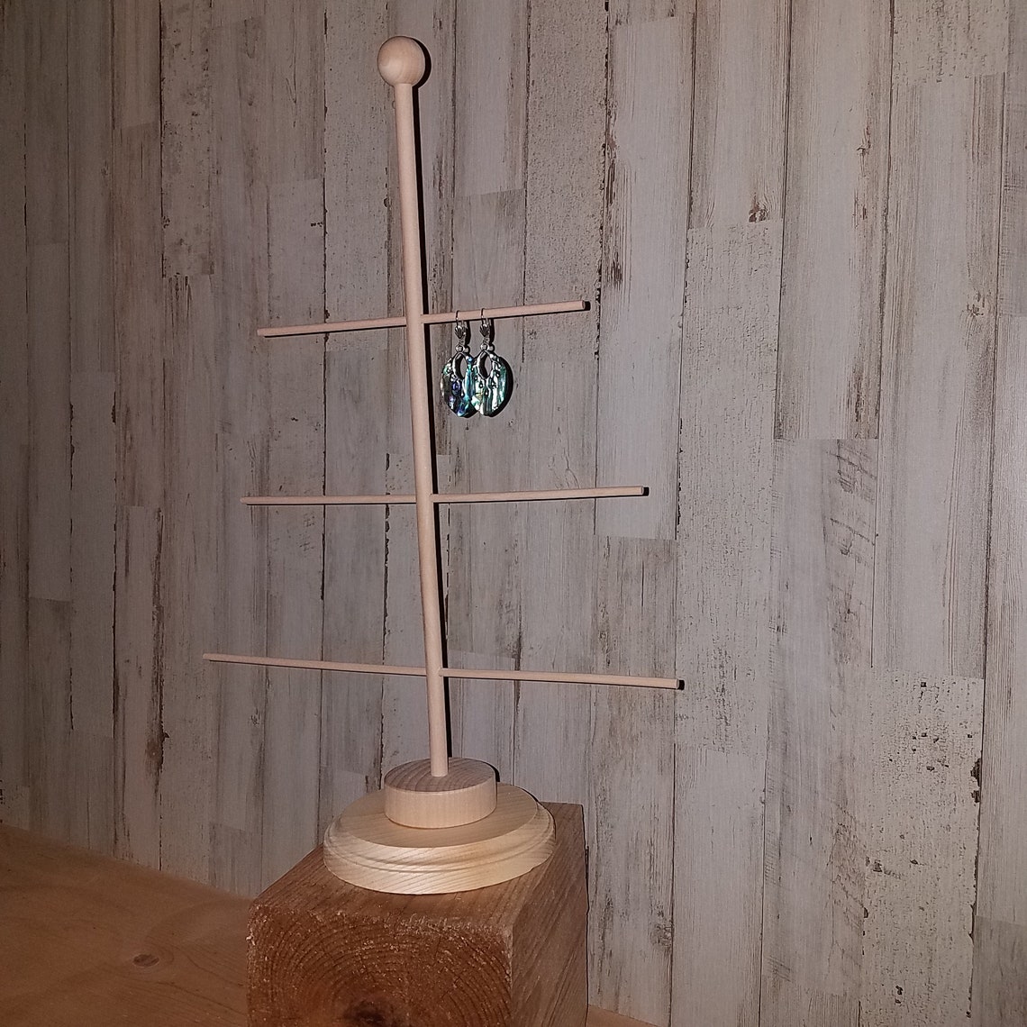 Wooden Earring Display Stand Boutique Storefront Craft Show - Etsy