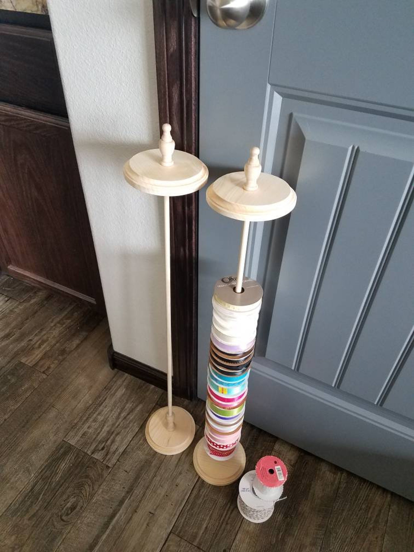 Set Tall Ribbon Holder Floor Length Display Stands Upright - Etsy