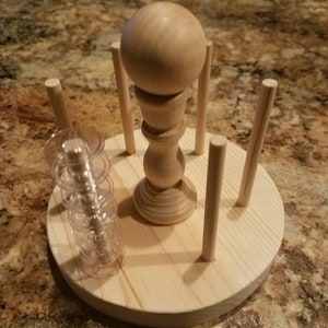 Wooden Sewing Thread Caddy and Bobbin Holder Storage Organizer, Hand ...